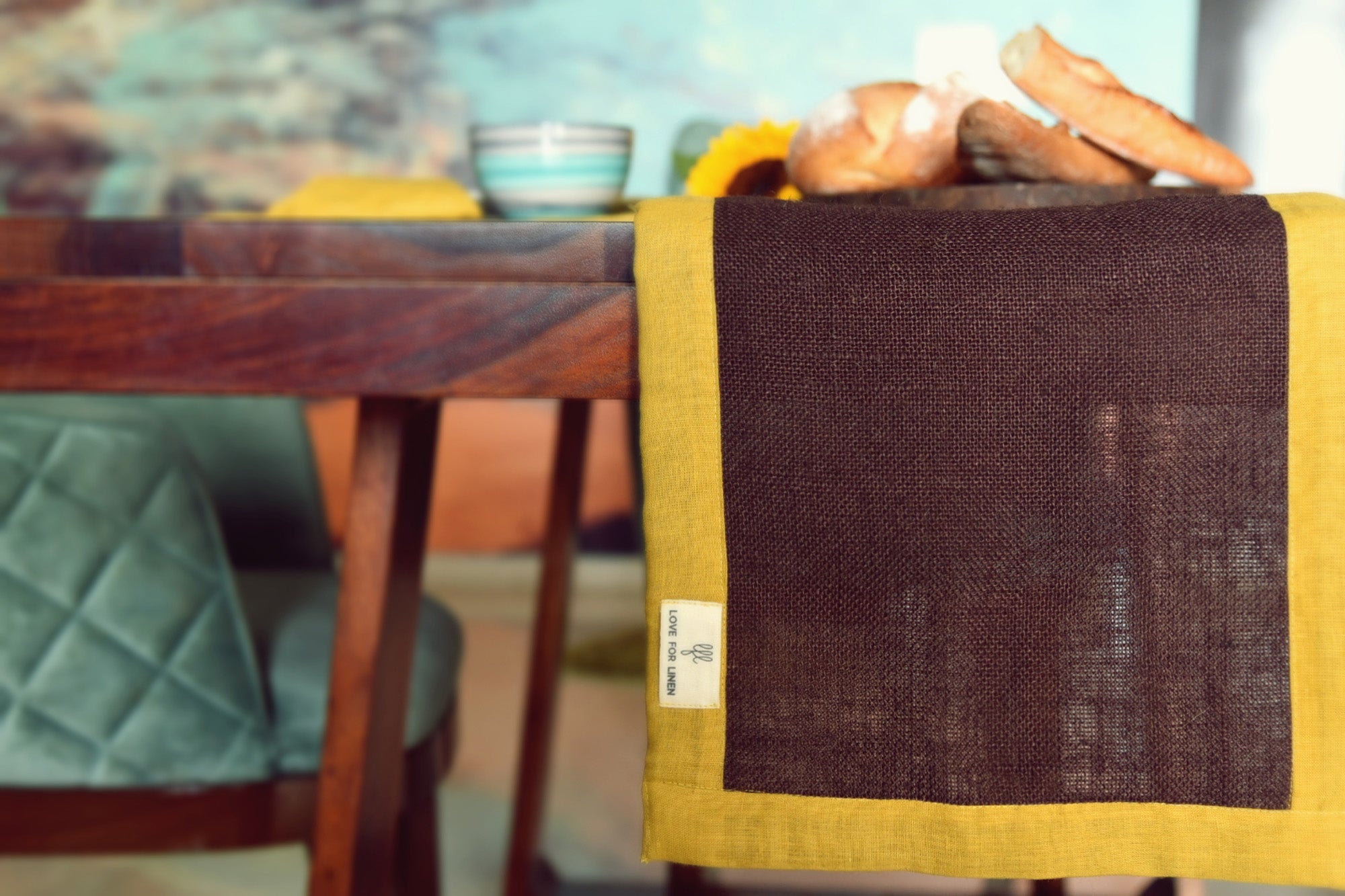 Buy Linen & Jute Table Runners Online | Love For Linen