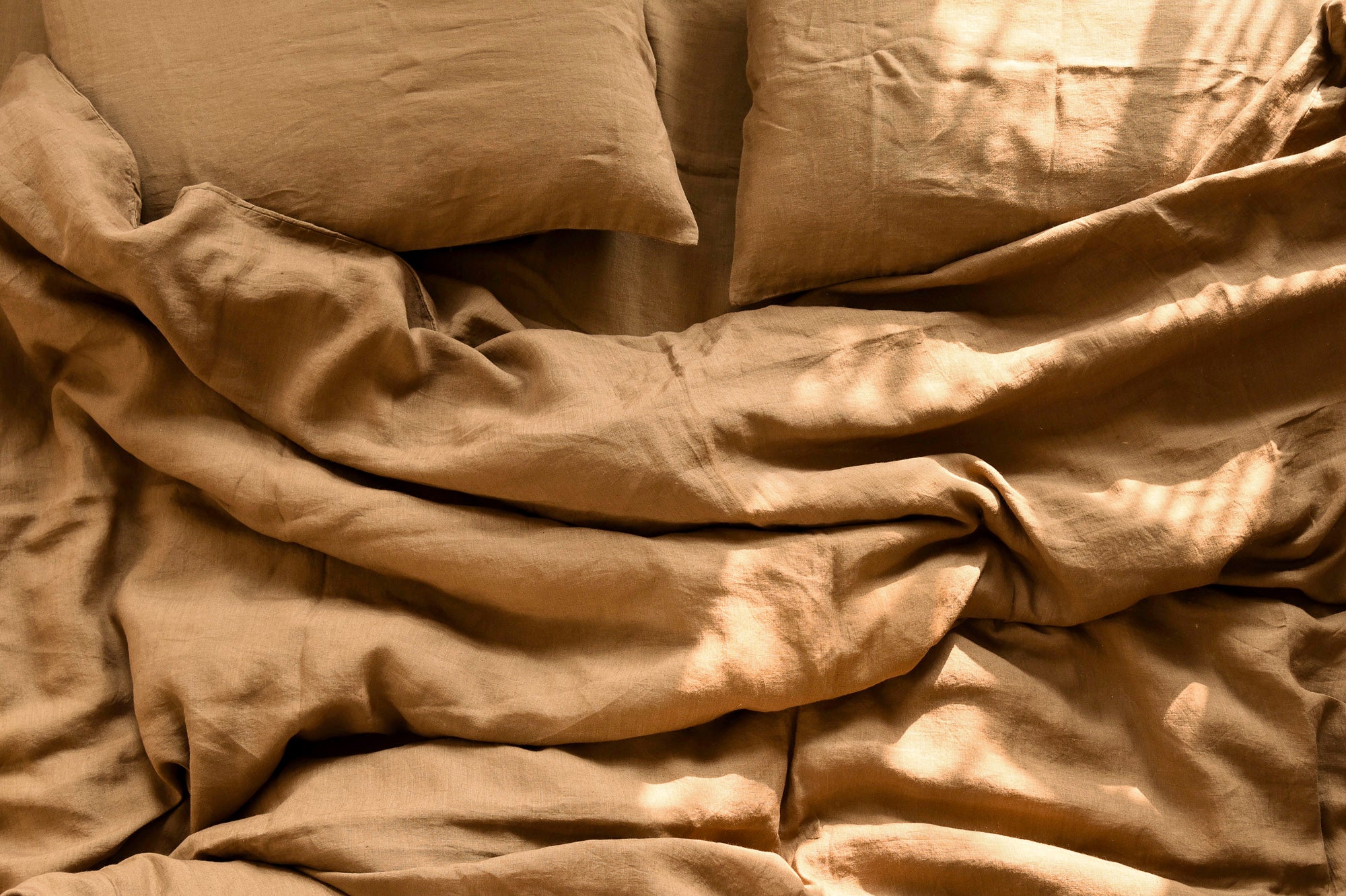 TOBACCO BROWN LINEN DUVET COVER